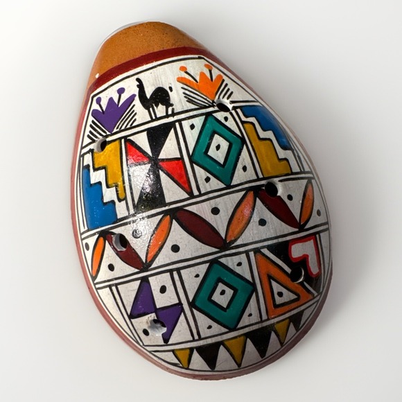 Art | Vintage Peruvian Clay Ocarina Whistle Vessel Flute From Peru ...